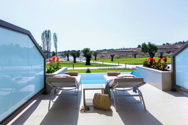 Deluxe Room Lateral Sea View Private Pool | Accommodation in Chalkidiki